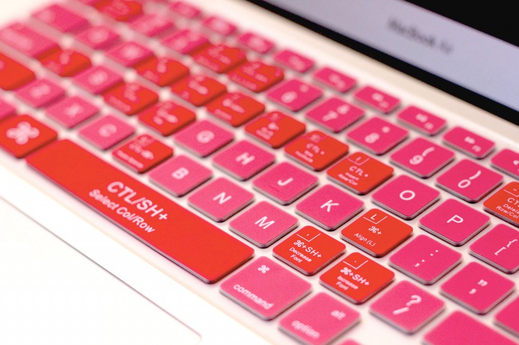 Hot Pink Excel Keyboard Cover • KeyCuts